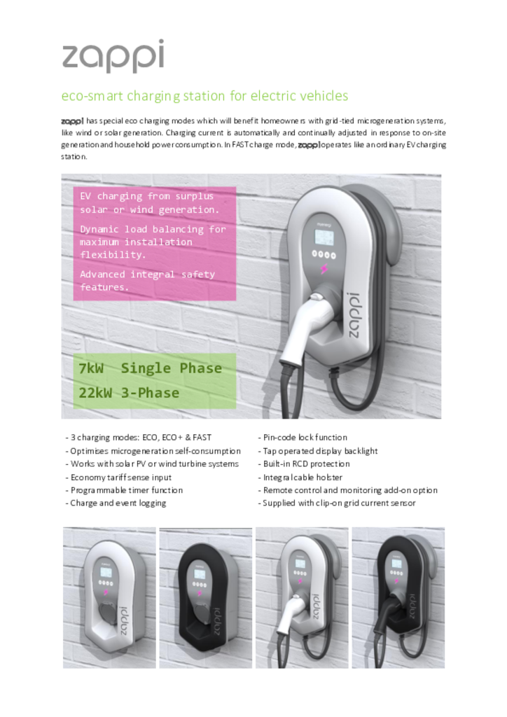 Zappi V2 - Electric Car Charger | Pure Electric